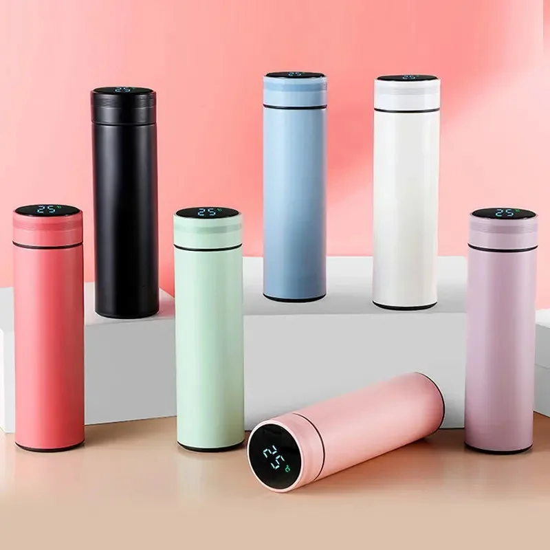 Vacuum Smart Reminder Thermos Flask Led Display Stainless Steel Cup ...