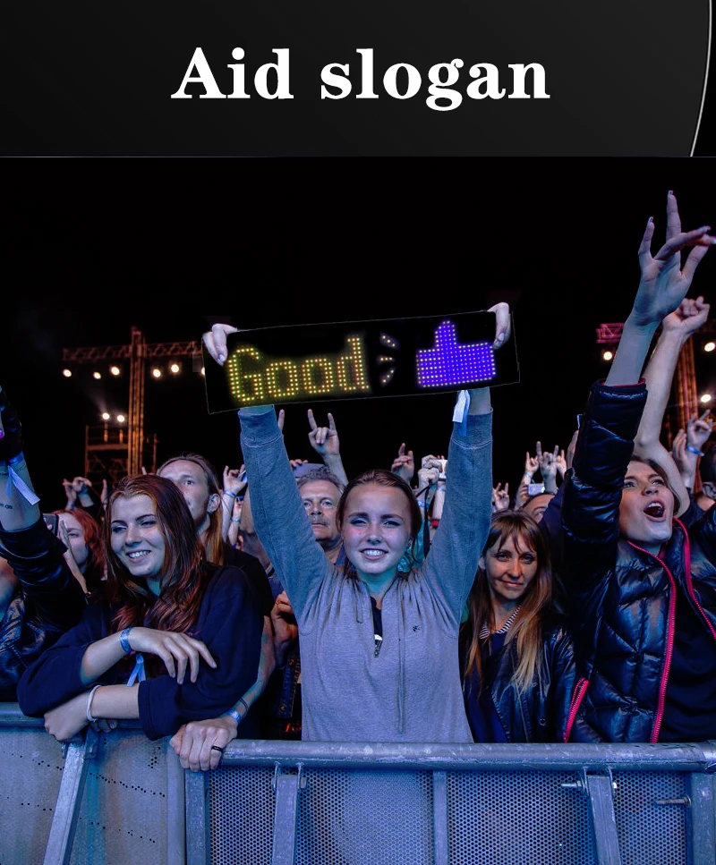 Portable Club Bar Signs Scrolling Messages Flexible Led Matrix Panel ...