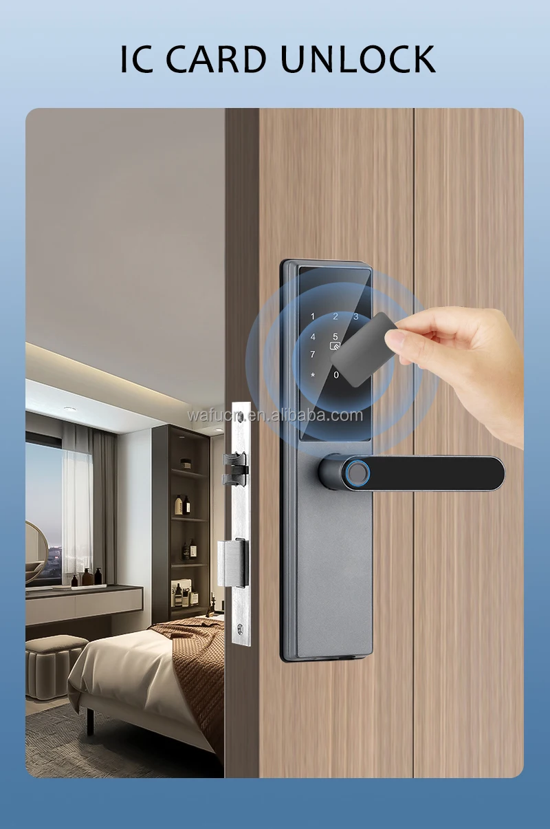 TTLOCK Biometric Fingerprint Smart Door Lock Wireless Intelligent ...