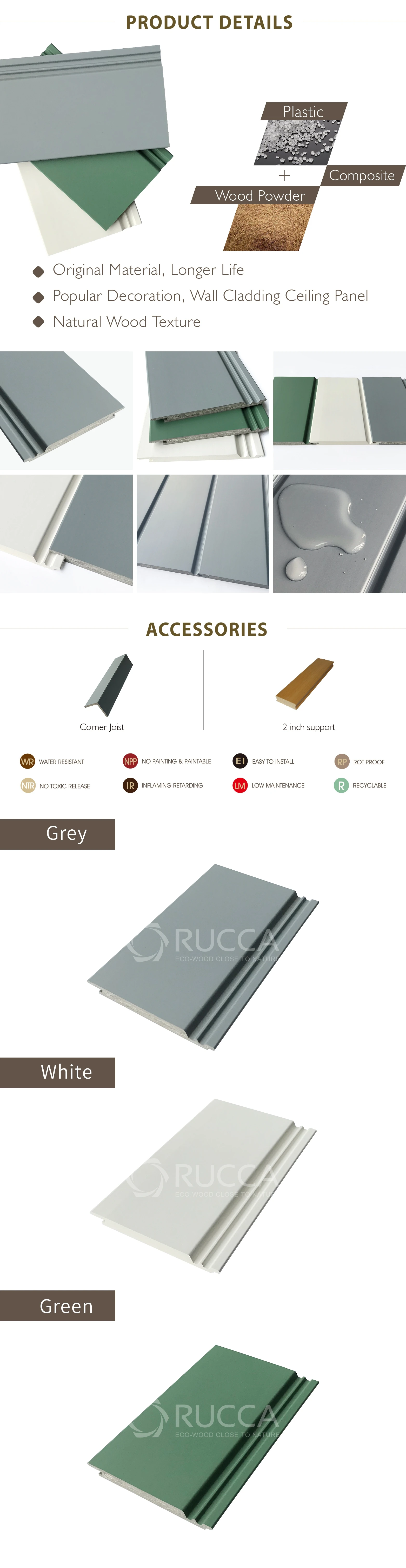 Composite Wall Cladding/composite Siding/exterior Wall Paneling 3d Pvc ...