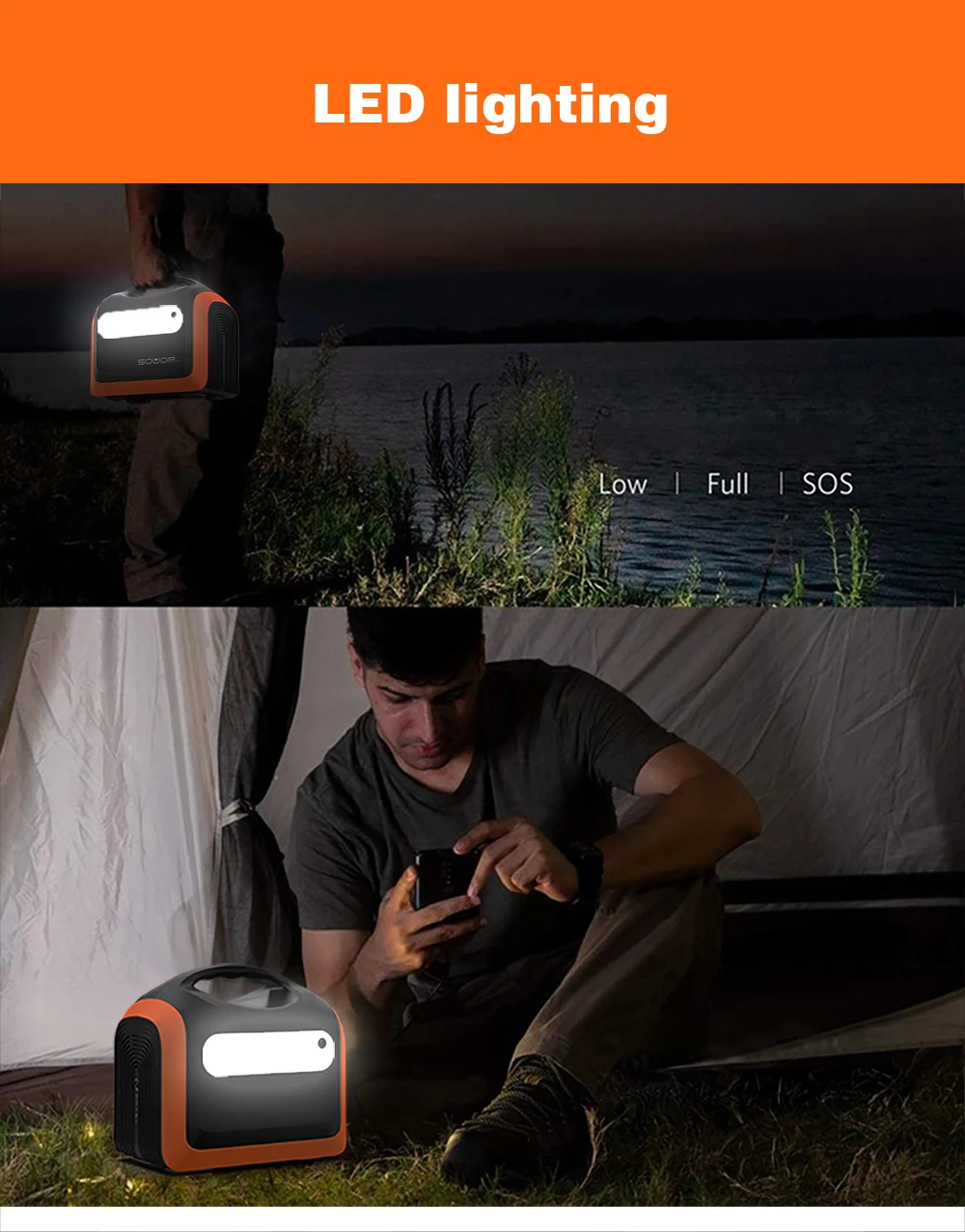 In Stock 1200w Backup Powerstation Camping Lifepo4 Battery Bank Energy ...