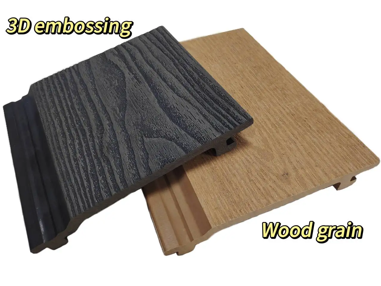 Deep Embossing External WPC Wall Cladding Outdoor Plastic Composite ...