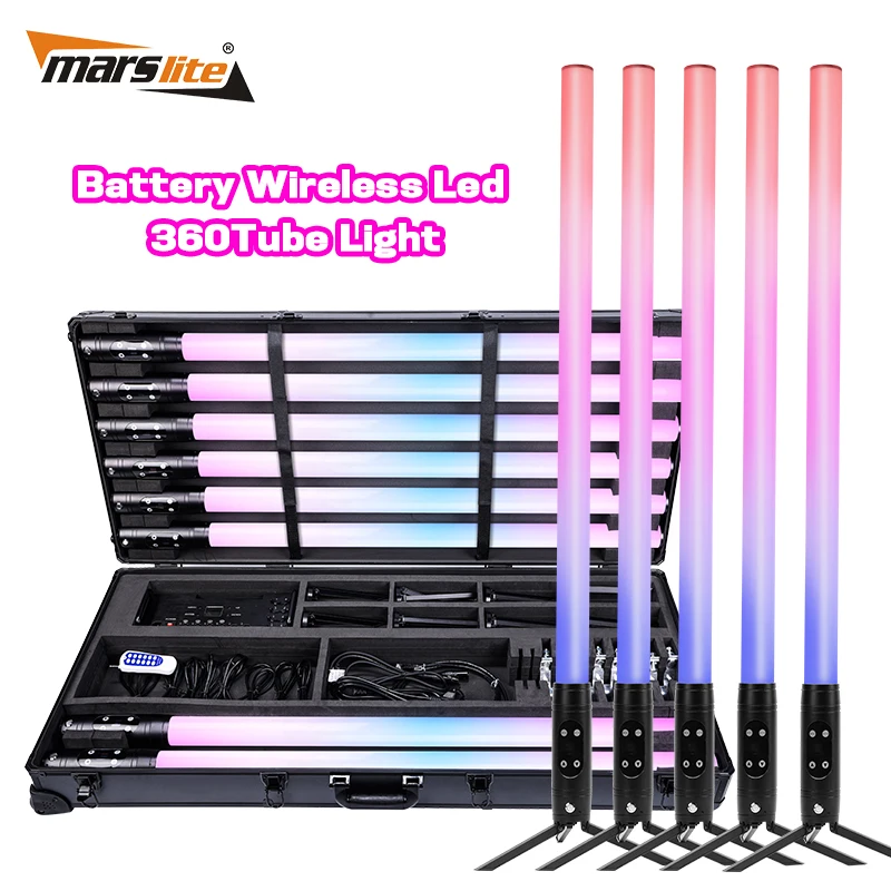 360 Degree Titan Tube Dmx Rgb Led Tube Pixel Wireless Battery Ir ...