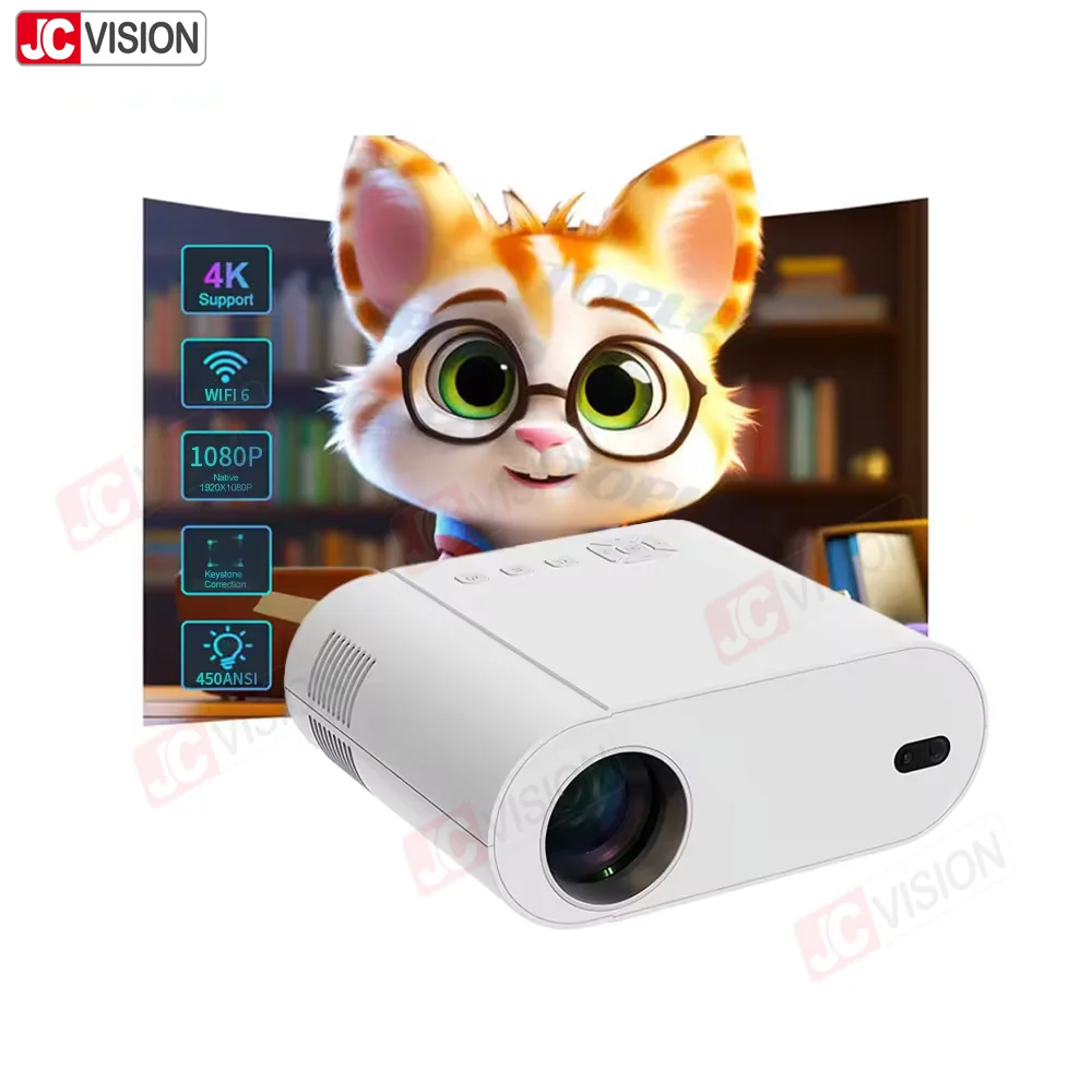 Jcvision Portable Smart Android 11 LCD Projector Full HD 1080p & 4K ...
