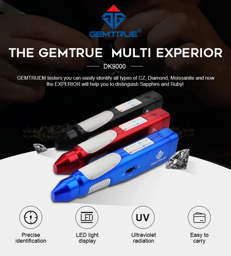 Diamond Tester Pen & Moissanite Gemstone Detector Tool With Audio Results