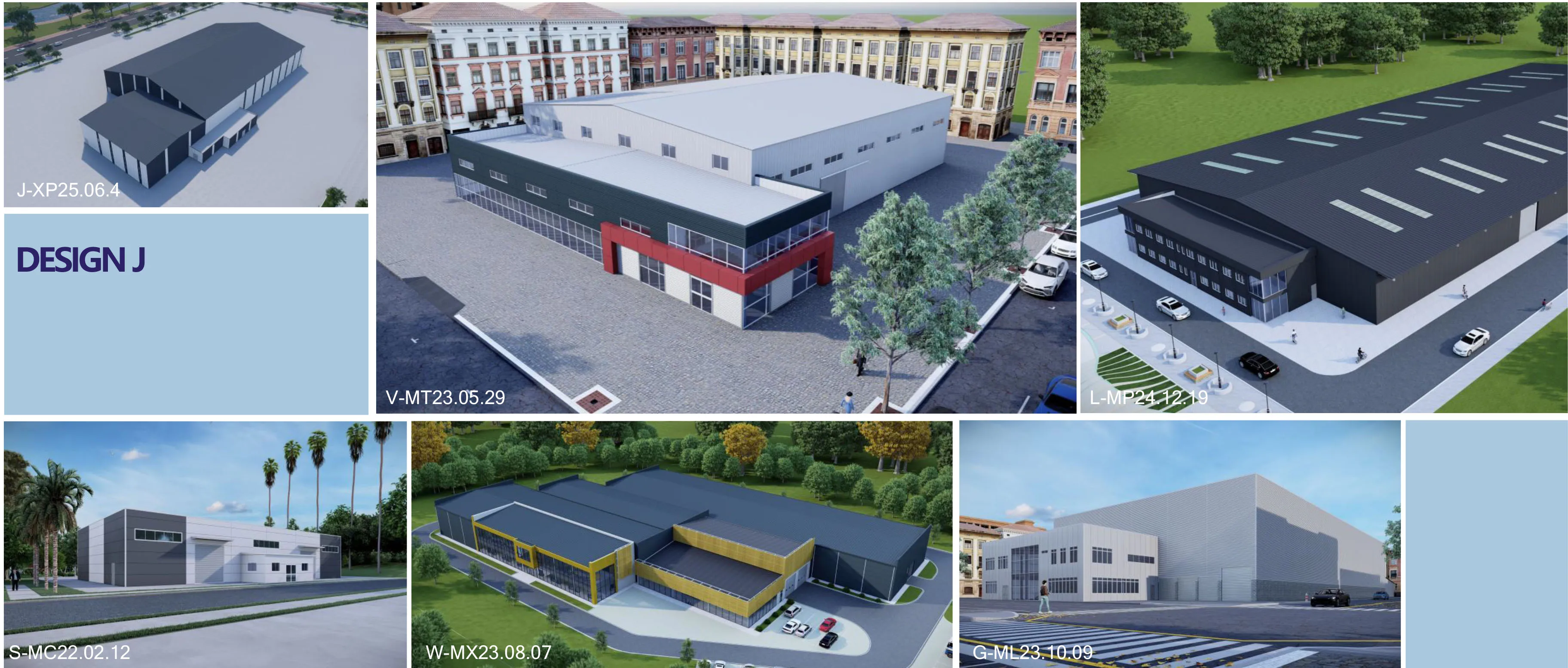 Modern Steel Structure Office Building Prefabricated Commercial Steel ...