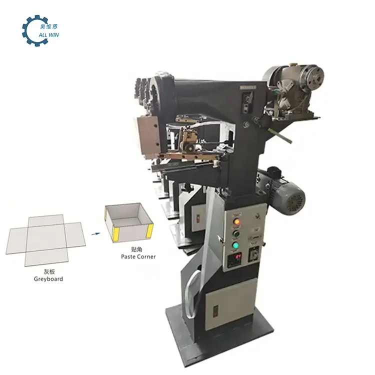 Small Business Manual Paperboard Rigid Box Corner Pasting Machine - Buy ...