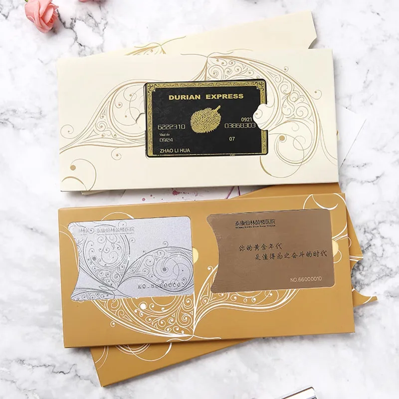 Custom Nfc Blank Metal Metallic Gold Magnetic Business Nfc Visiting ...