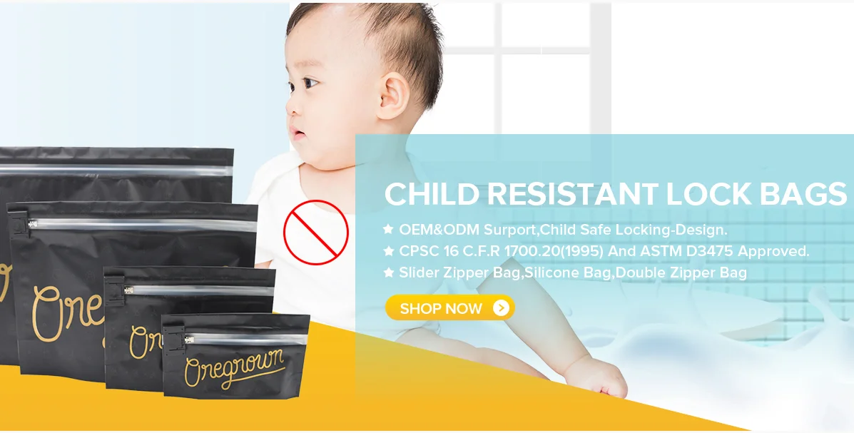 Custom Printed Reusable Plastic Zip Resealable Lock Dispensary Exit ...