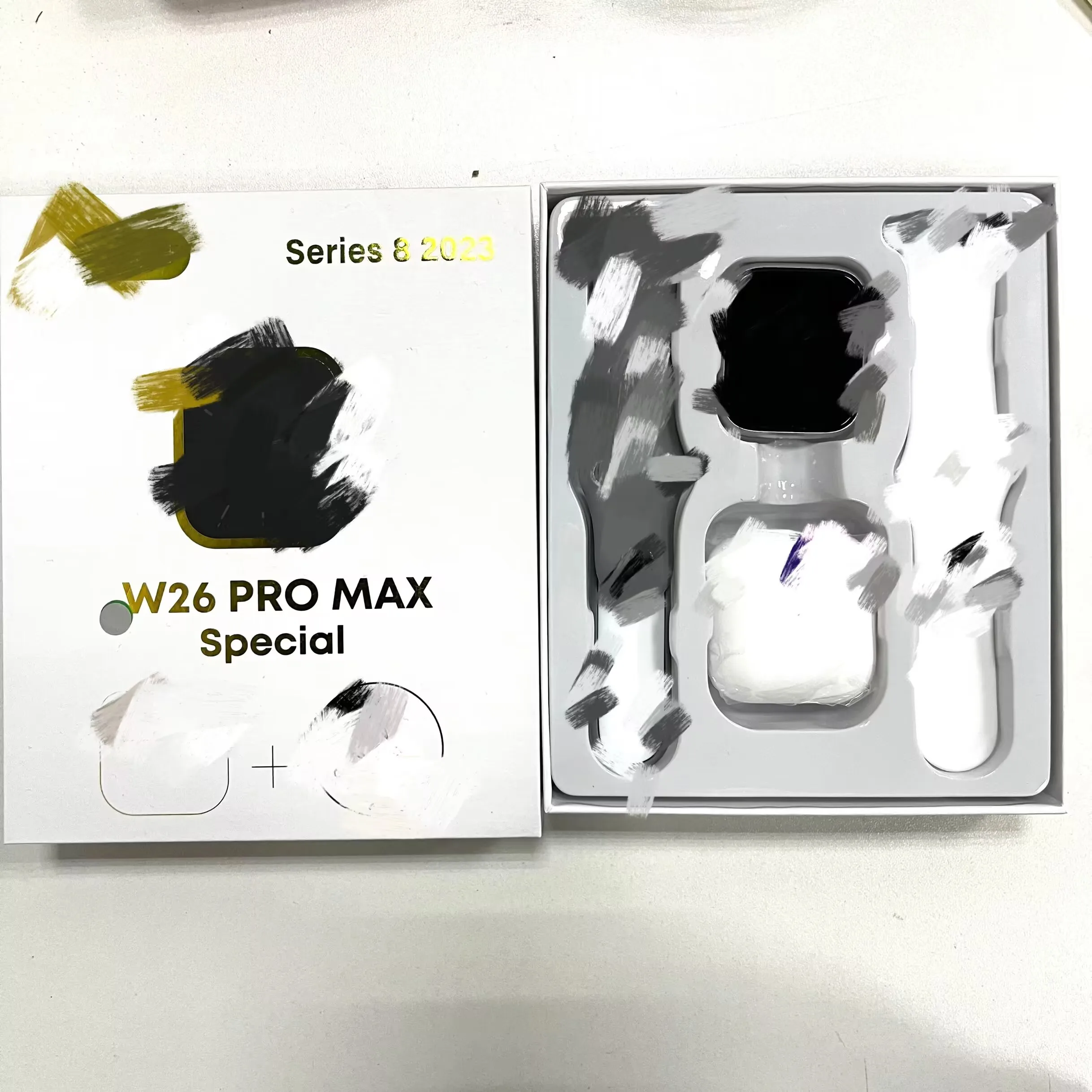 Hot Sell 2 In 1 Smart Watch W26 Pro Max 1.44 Inch Touch Screen Series 8 ...