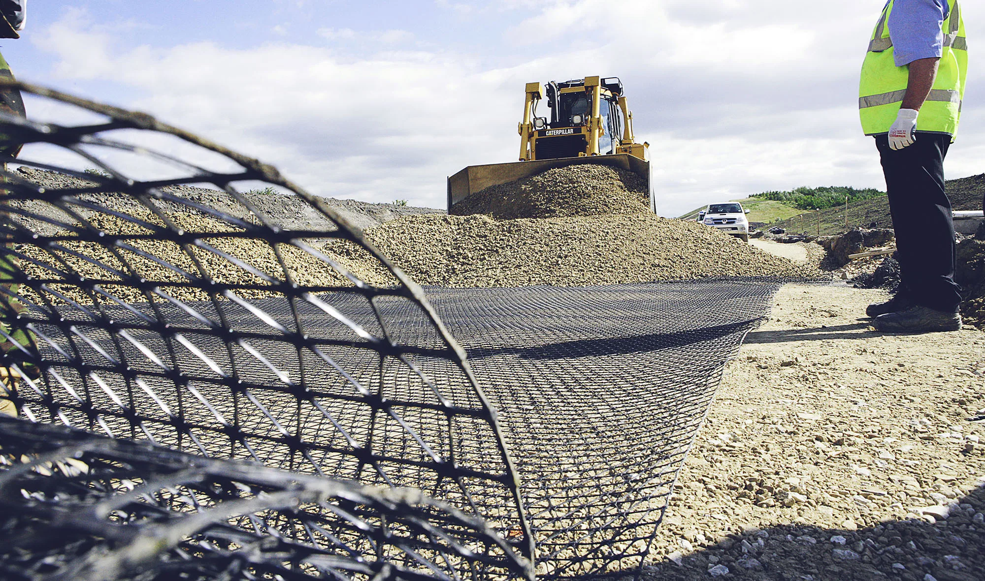 Plastic Geogrid Slope Stabilization Project Biaxial 40/40kn ...