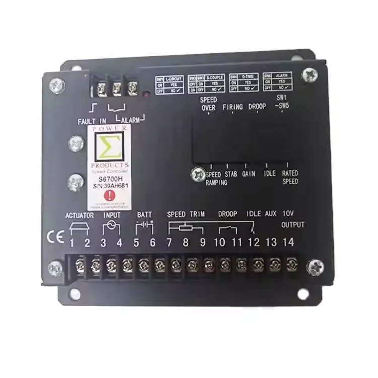 Genset Spare Part Electronic Speed Unit Controller Board S6700h For ...