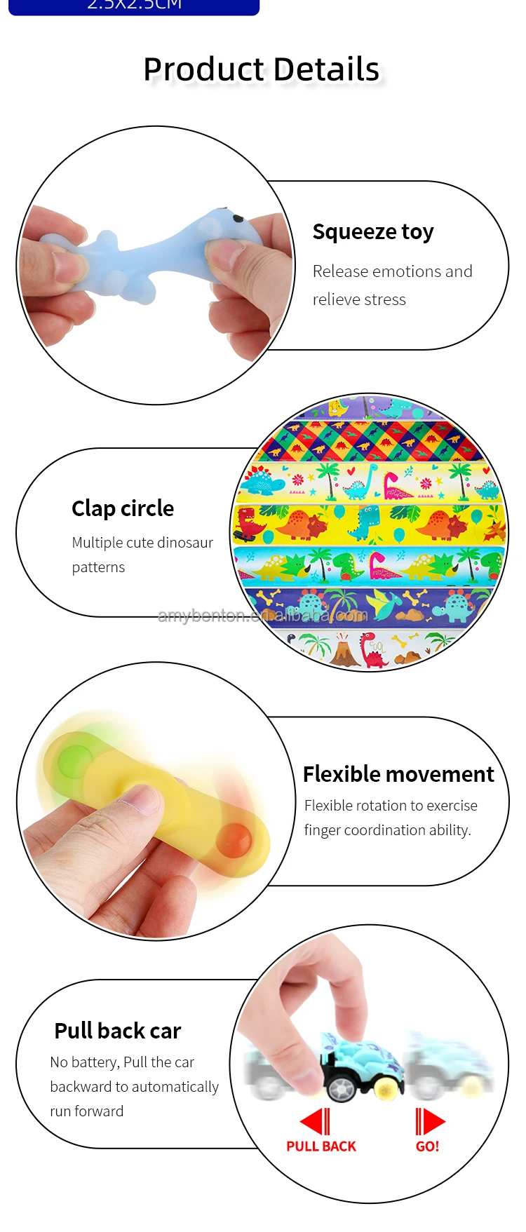 120 PCS Party Favors Bulk Toy Assortment for Kids Mini Pop Fidgety Toys ...