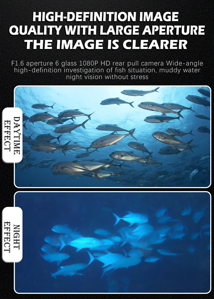 Underwater HD Fish Finder - Infrared Night Vision Camera