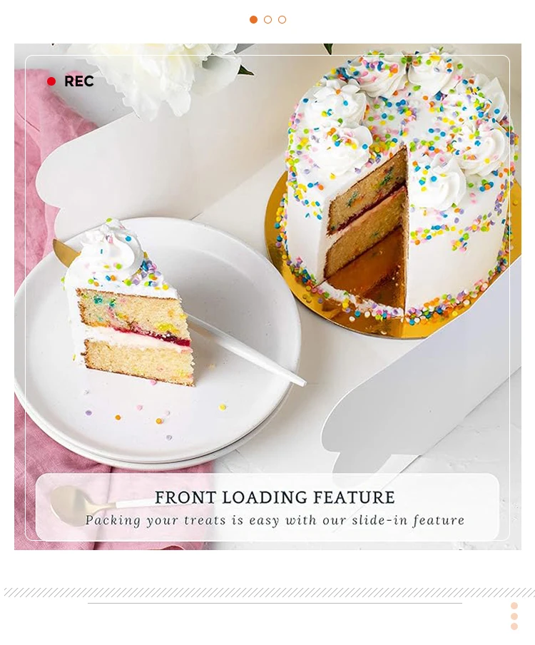 Custom 10x10x5 Inches Gold Foil Bakery Boxes Recyclable Rectangle Cake ...