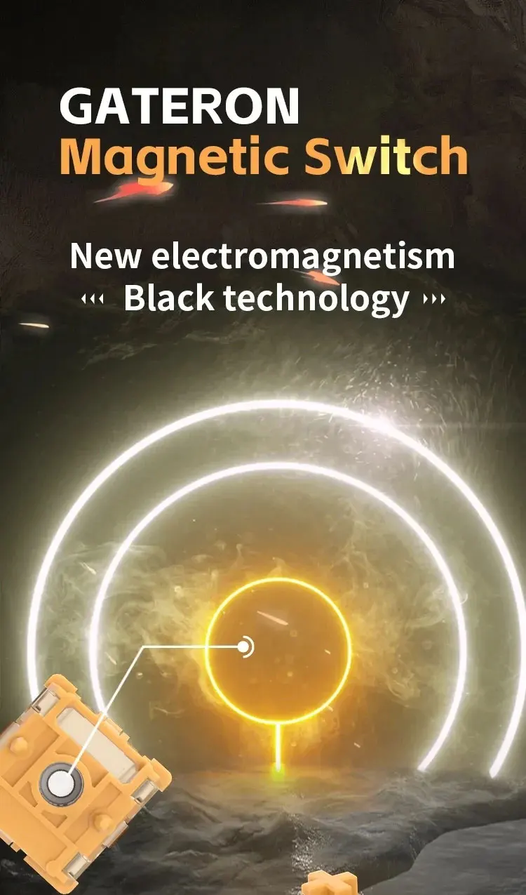 Gateron Magnetic Switch KS-20 Linear Magnetic Orange 38gf