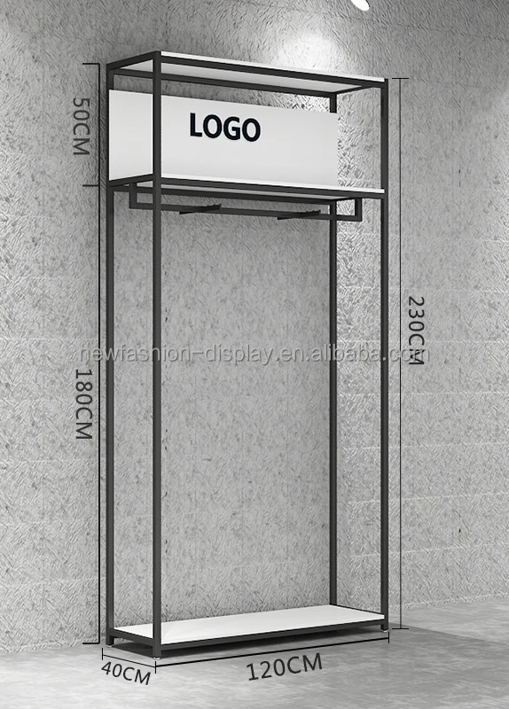 Shop Customized Logo Gold Stainless Steel Display Racks