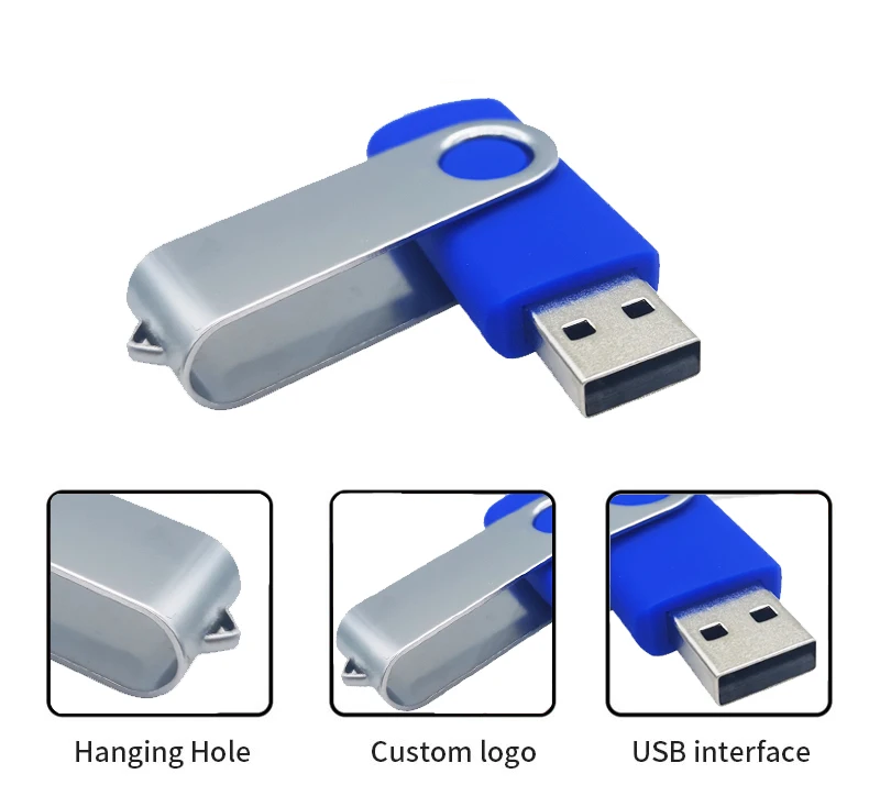 Custom Metal USB Memory Stick - 64GB, 32GB, 16GB