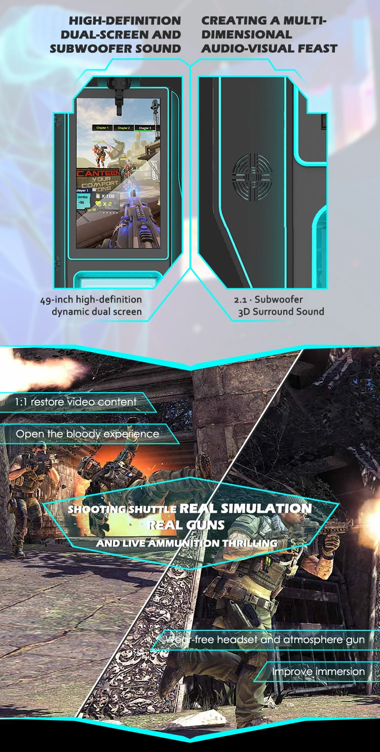 Arcade Vr Shooting Simulator Machine Multiplayer Vr Shooting Arena Gun Shooting Game For Fun And ...