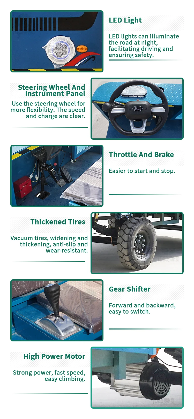 Factory 800-1000kg Battery Driven 4 Wheel Electric Flatbed Cart ...