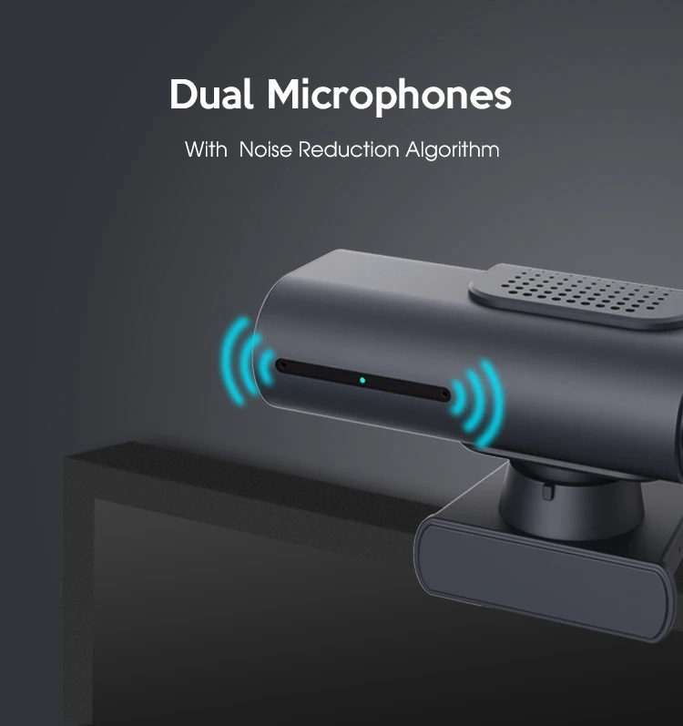 4K Ai Tracking Pc Camera Rotate Facial Recognition Camera for Streaming ...