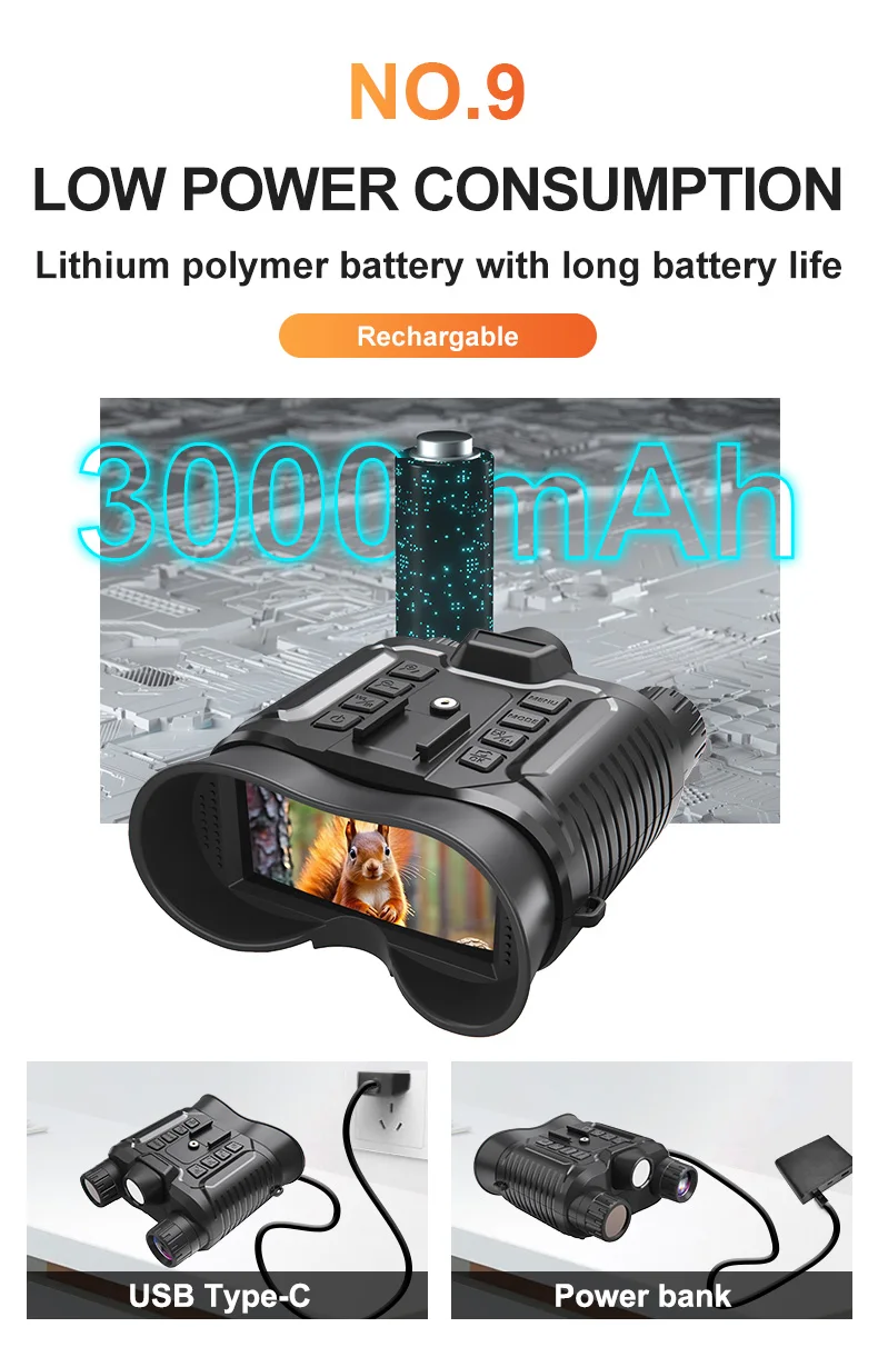 New Arrivals 4K Night Vision Binoculars 8X Digital Zoom Infrared HD ...