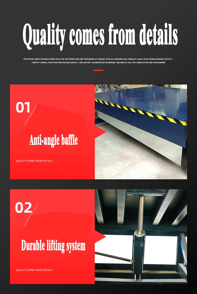 Trucks Ramp For Unloading Hydraulic Electric Warehouse Dock Leveler ...