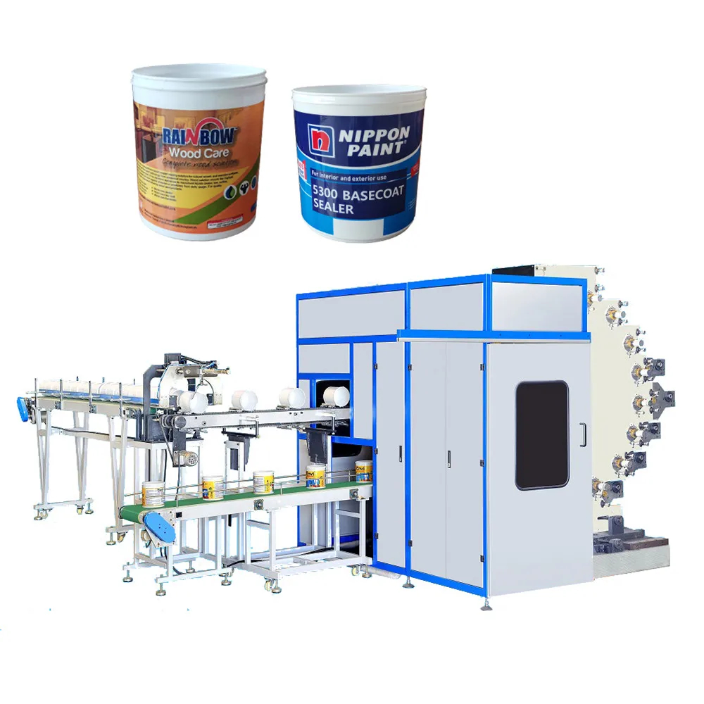 High Speed Printing Machine - 8 Colors Offset Pail Printer