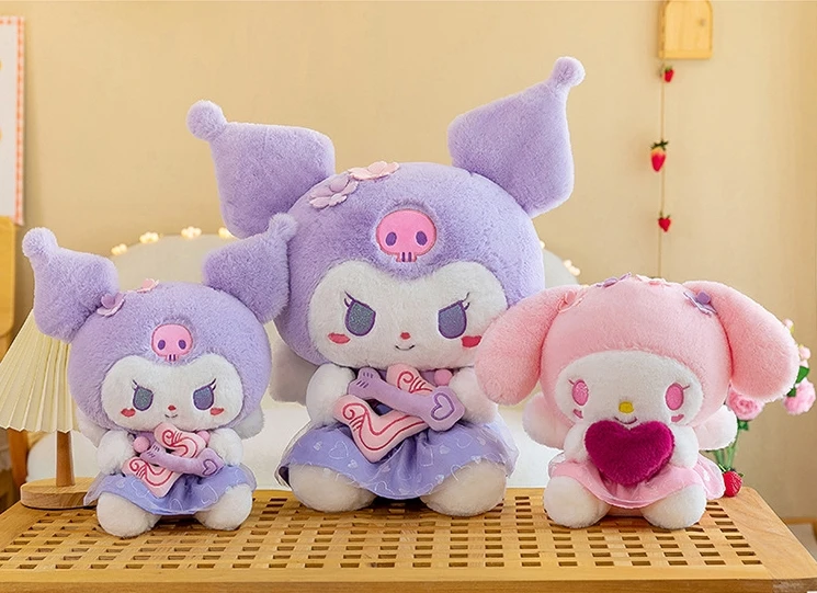 Cinnamoroll High Quality Plush Toys Kuromi My Melody Hug Love Heart ...