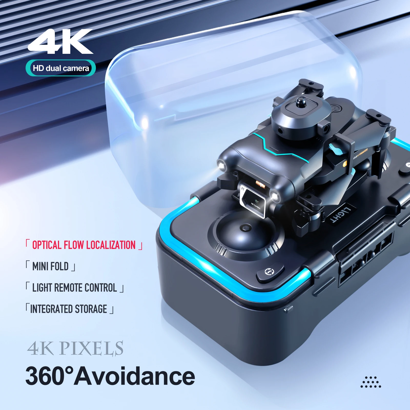 New Product S96 Obstacle Avoidance Folding Drone Optical Flow ...