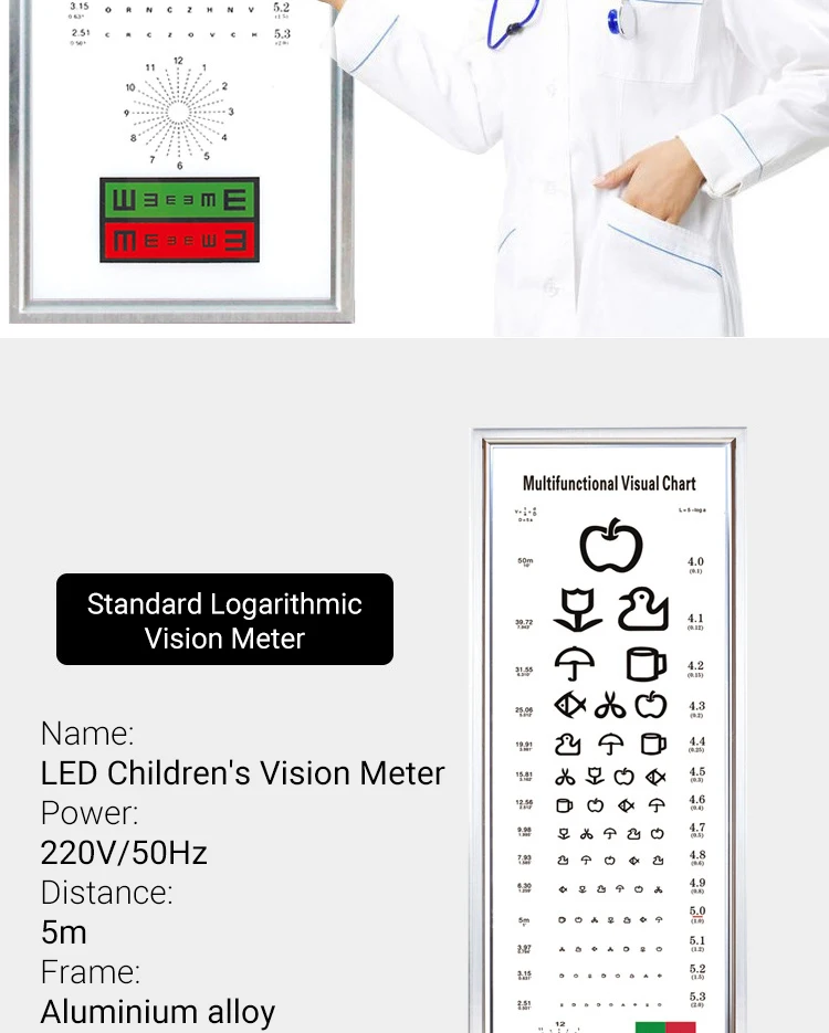 New Wholesale Eye Testing Chart Examination Led Light Vision Test Chart ...