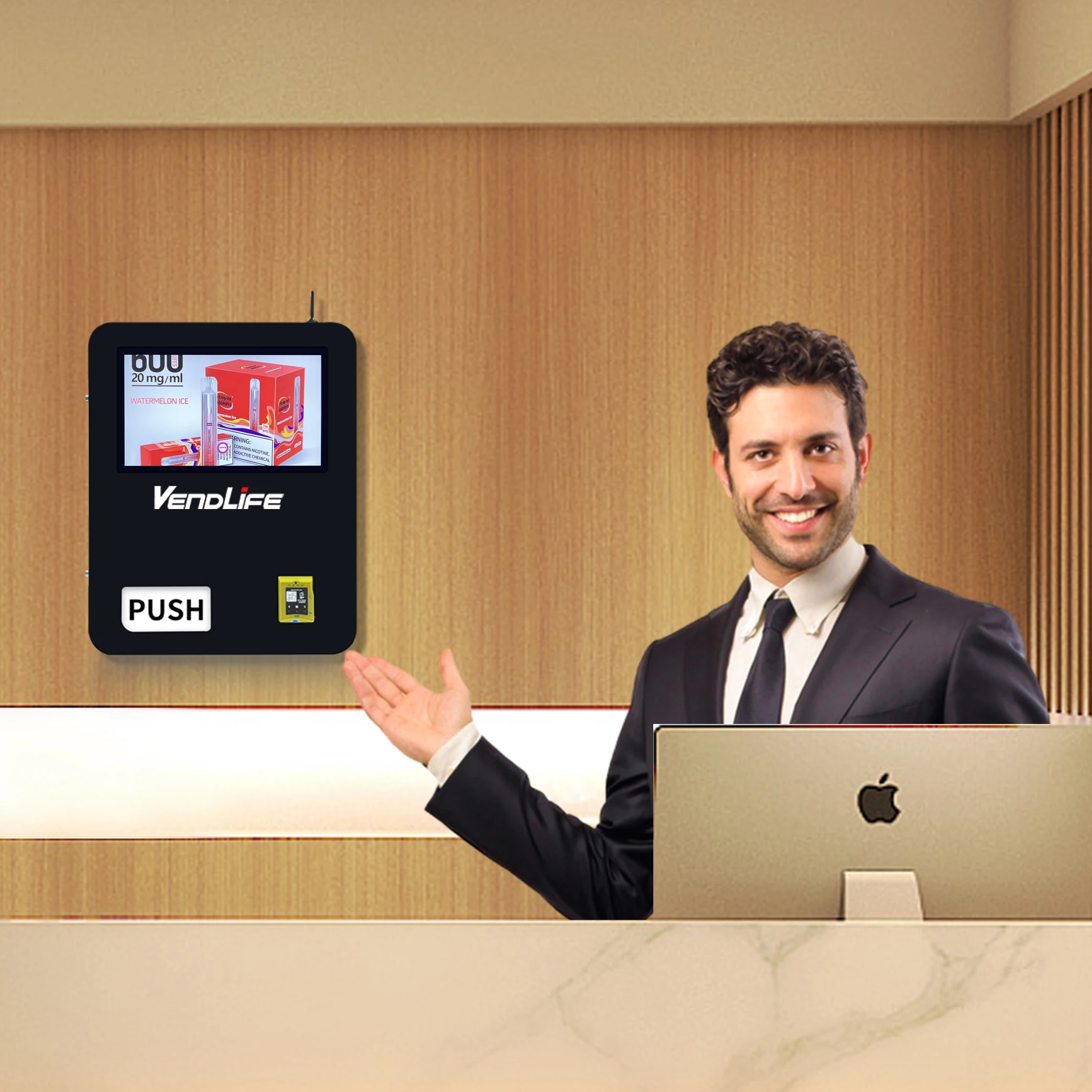 24-hour Self Service Intelligent Small Mini Wall Mounted Vending ...