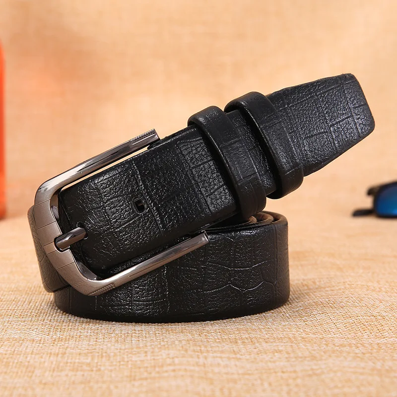 The New Casual and Versatile Embossed Pvc Binding Needle Buckle Men'S ...
