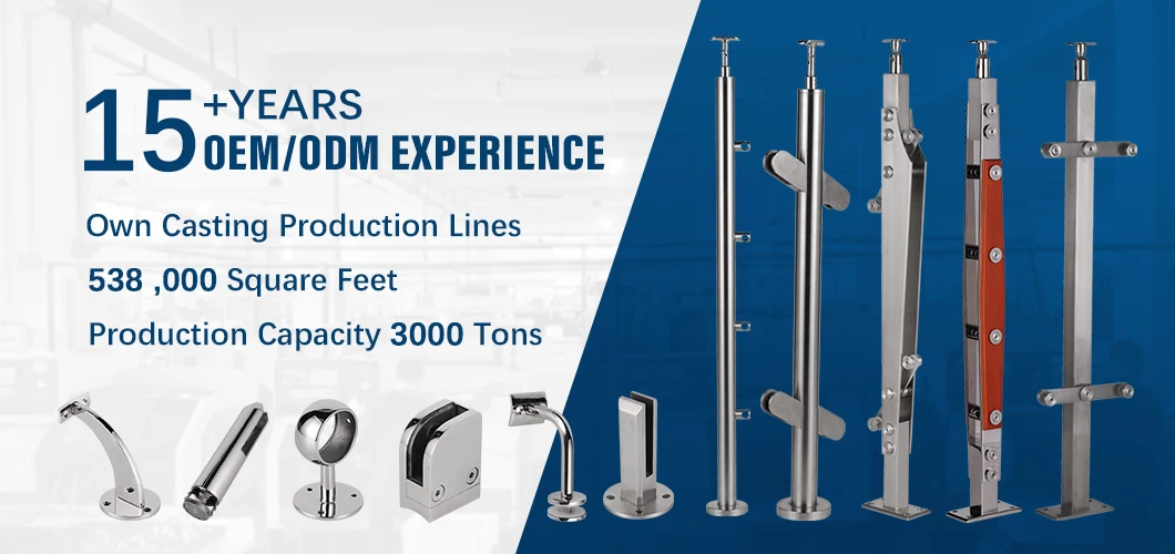 Stainless Steel Frameless Glass Railing Spigots Glass 12 Mm 2205 ...