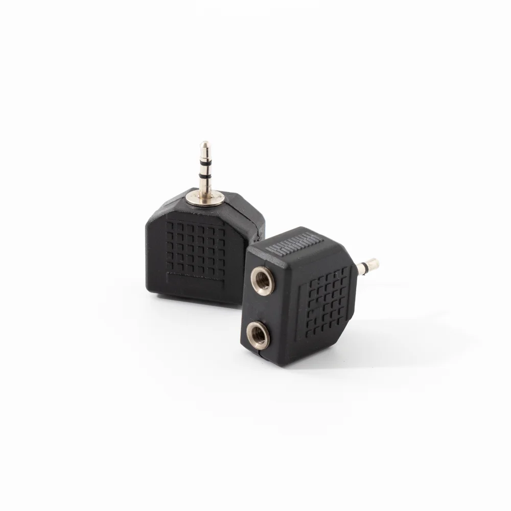 3.5mm Male To Dual Female Jacks Stereo Y Headphone Splitter For Iphone ...