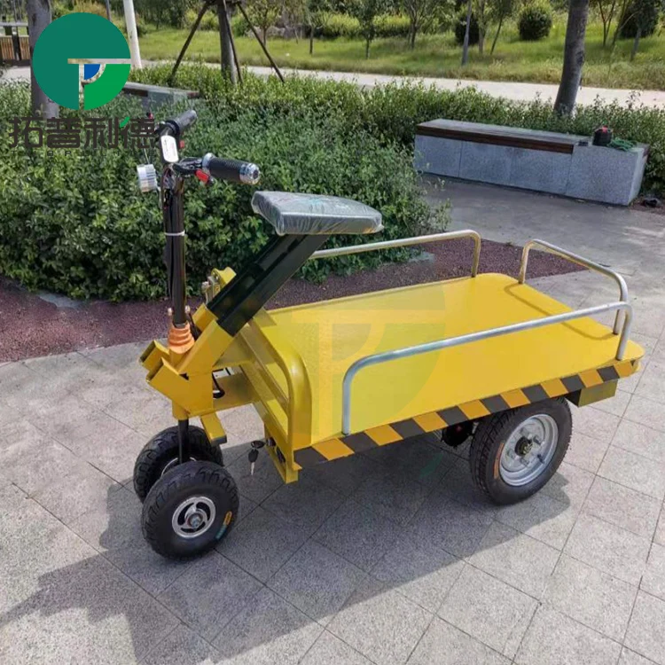 Electric Cargo Transport Trolley For Warehouse Logistics Construction ...