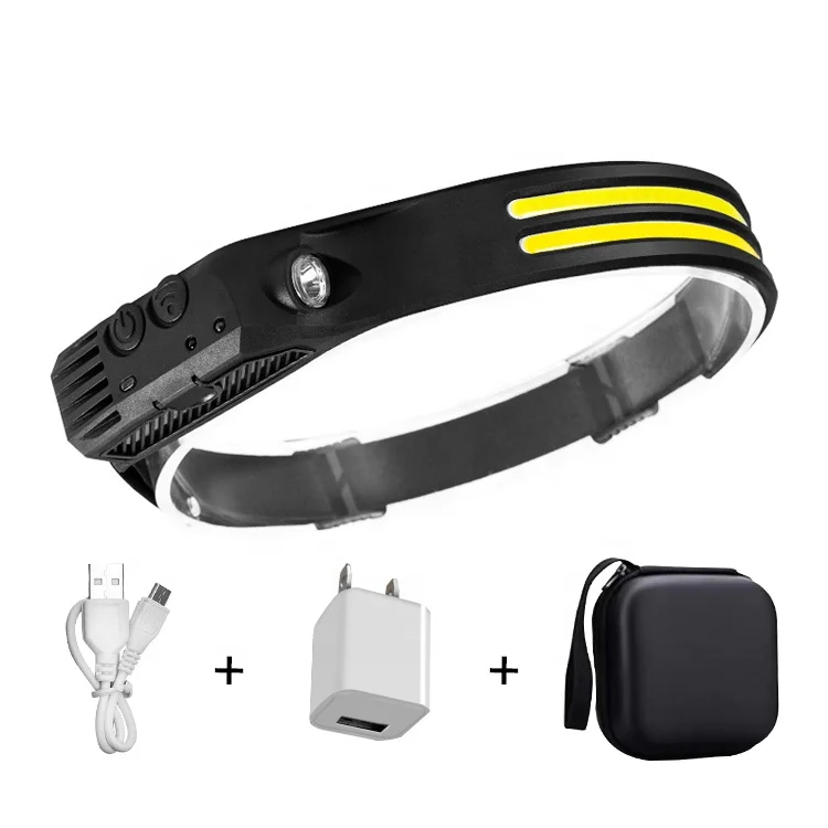 Outdoor Waterproof Rechargeable 350lumen Head Lamp Wide-angle ...