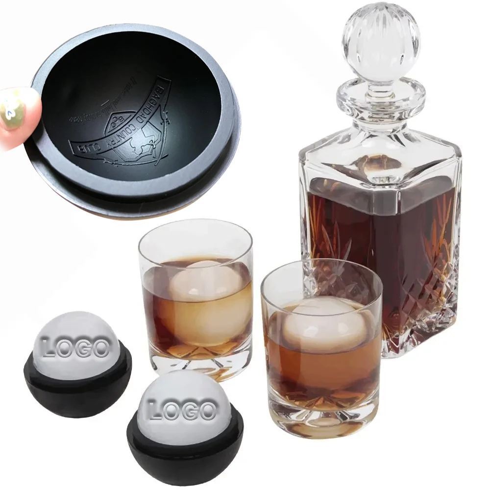 Custom Cooling Silicone Cocktails Sphere Whiskey Large Crystal Clear ...