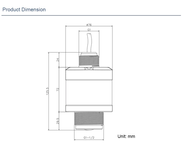 Atex Approved 10m 4-20ma Rs485 Modbus Radar Fuel Tank Level Transmitter ...