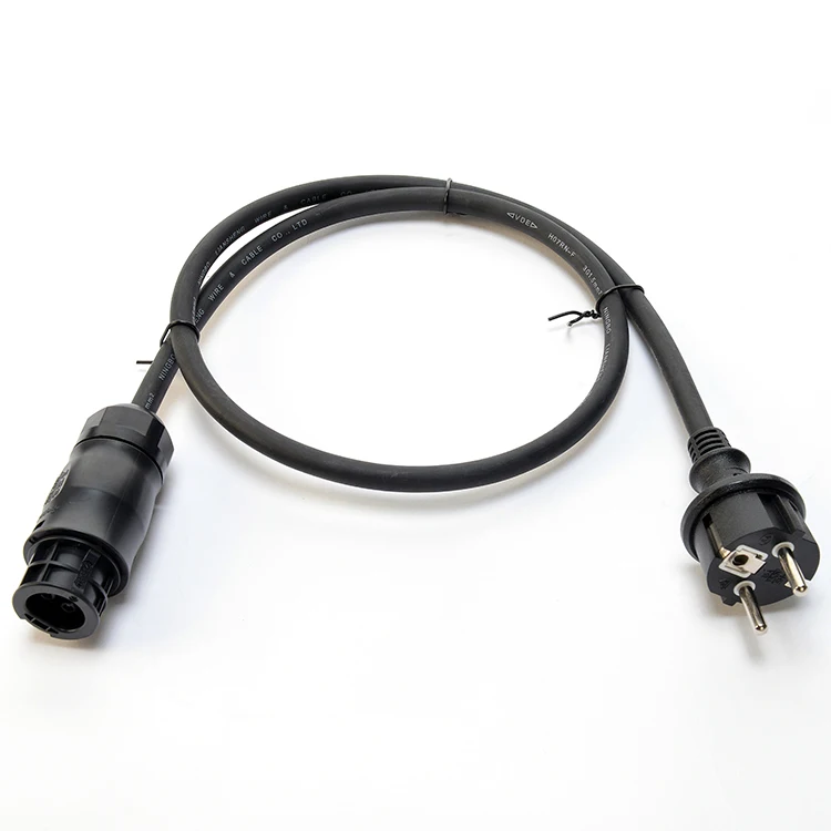 AC Power Cord Rubber Cable H07RN-F Schuko Plug IP44 with Betteri BC01 ...