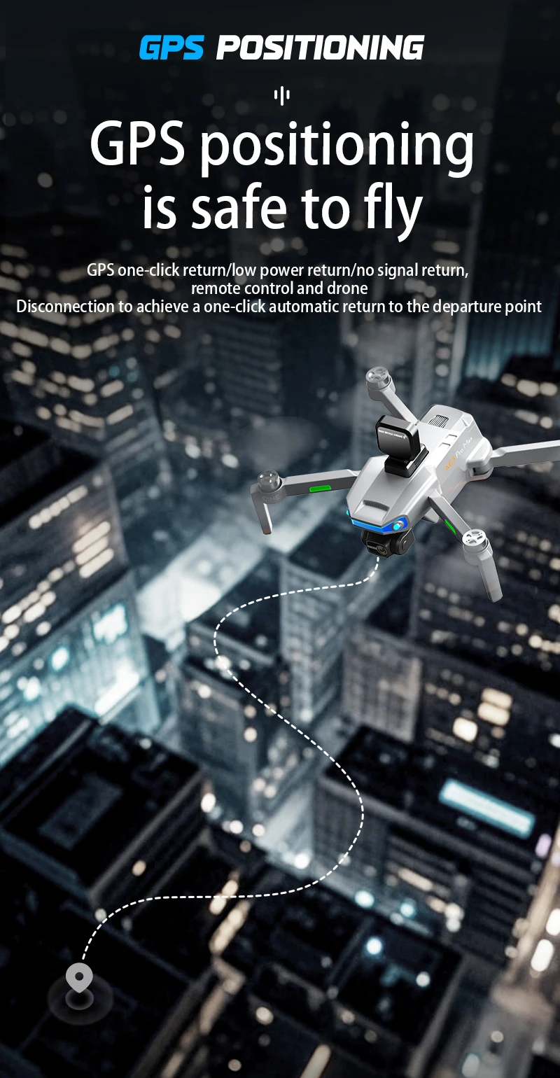 AE3 PRO MAX Professional Gps Optical Flow Positioning Smart Follow Me ...