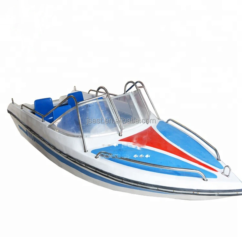 Fast Speed Boat with Fiberglass Hull - 30 HP Motor for Sale