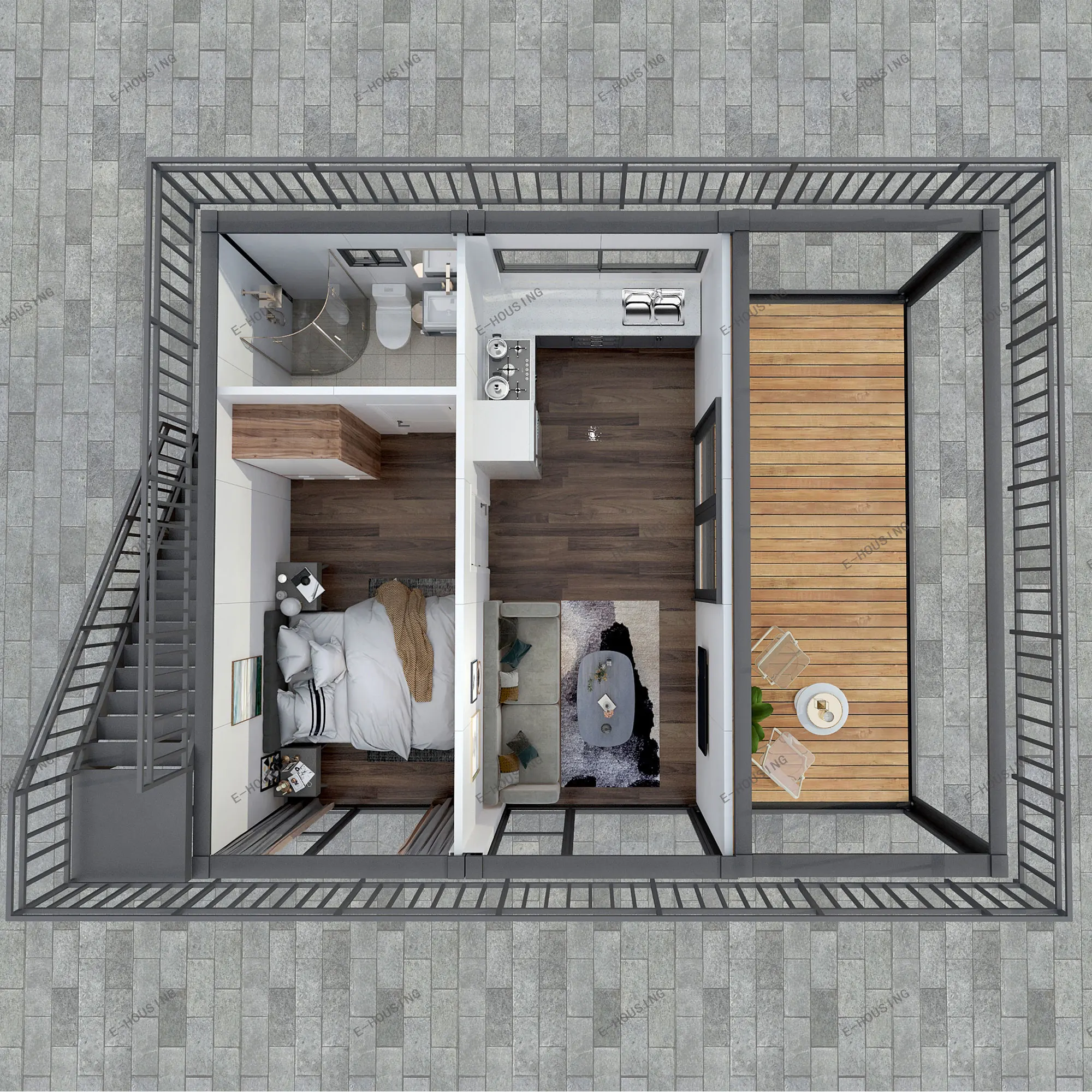 Fast Delivery Prefab Houses - Container L Shape Solutions