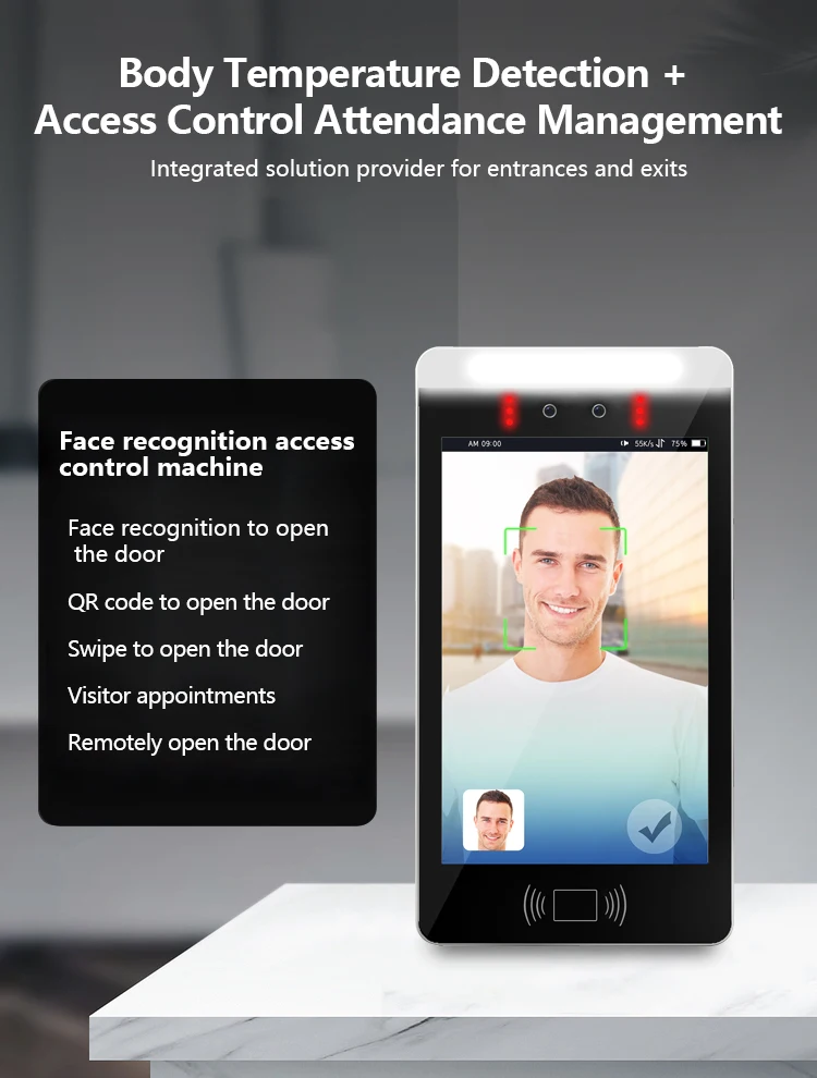 High-definition Touch Biometric Recognition Face Recognition Access ...