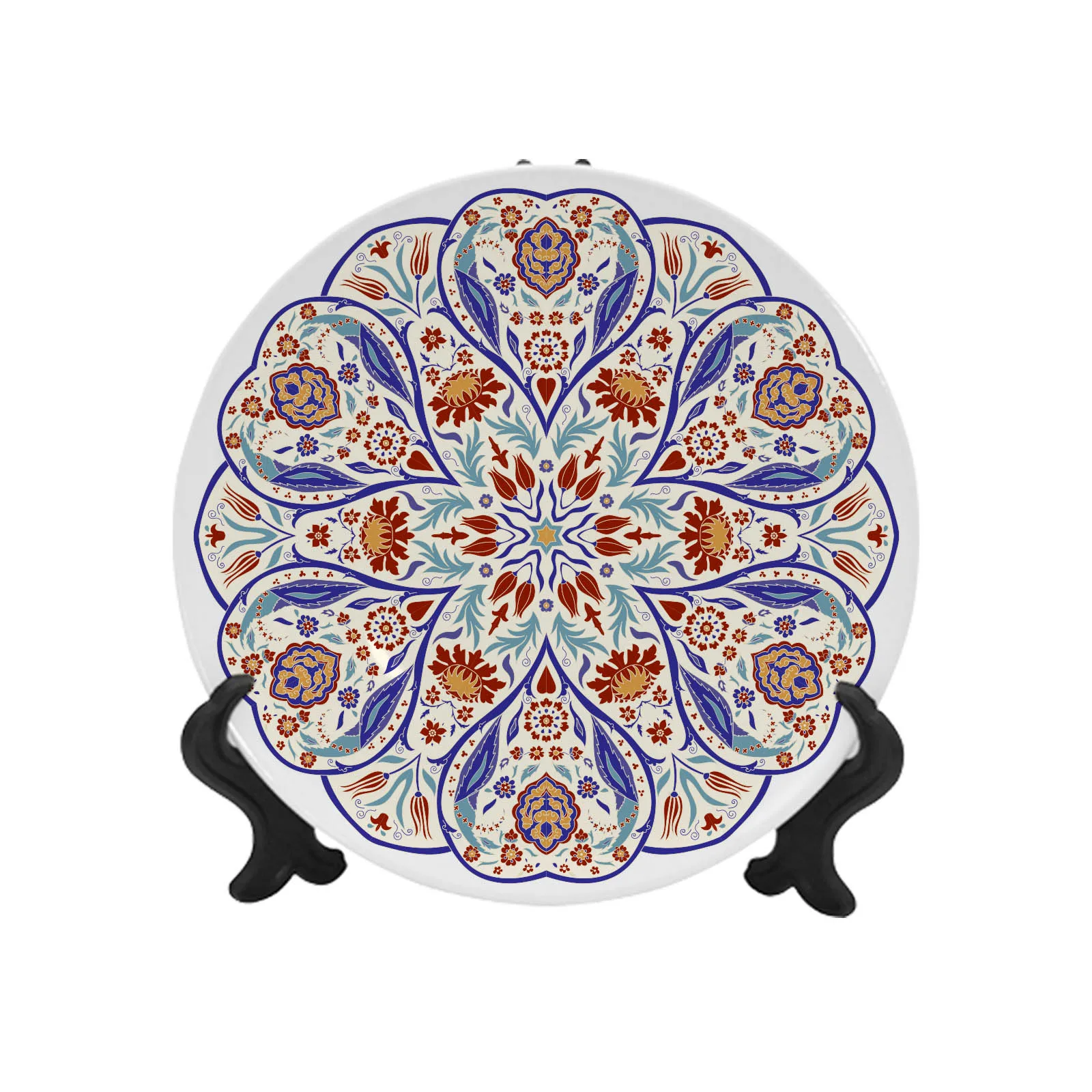 Pyd Life Hot Full Print 8 Inch Bohemian Style Sublimation Deep Dinner ...