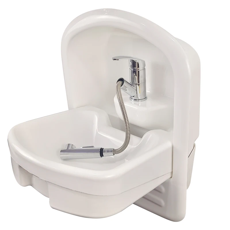 Rv Motor Home Caravan Acrylic Built-in Folding Bathroom Washroom Sink ...