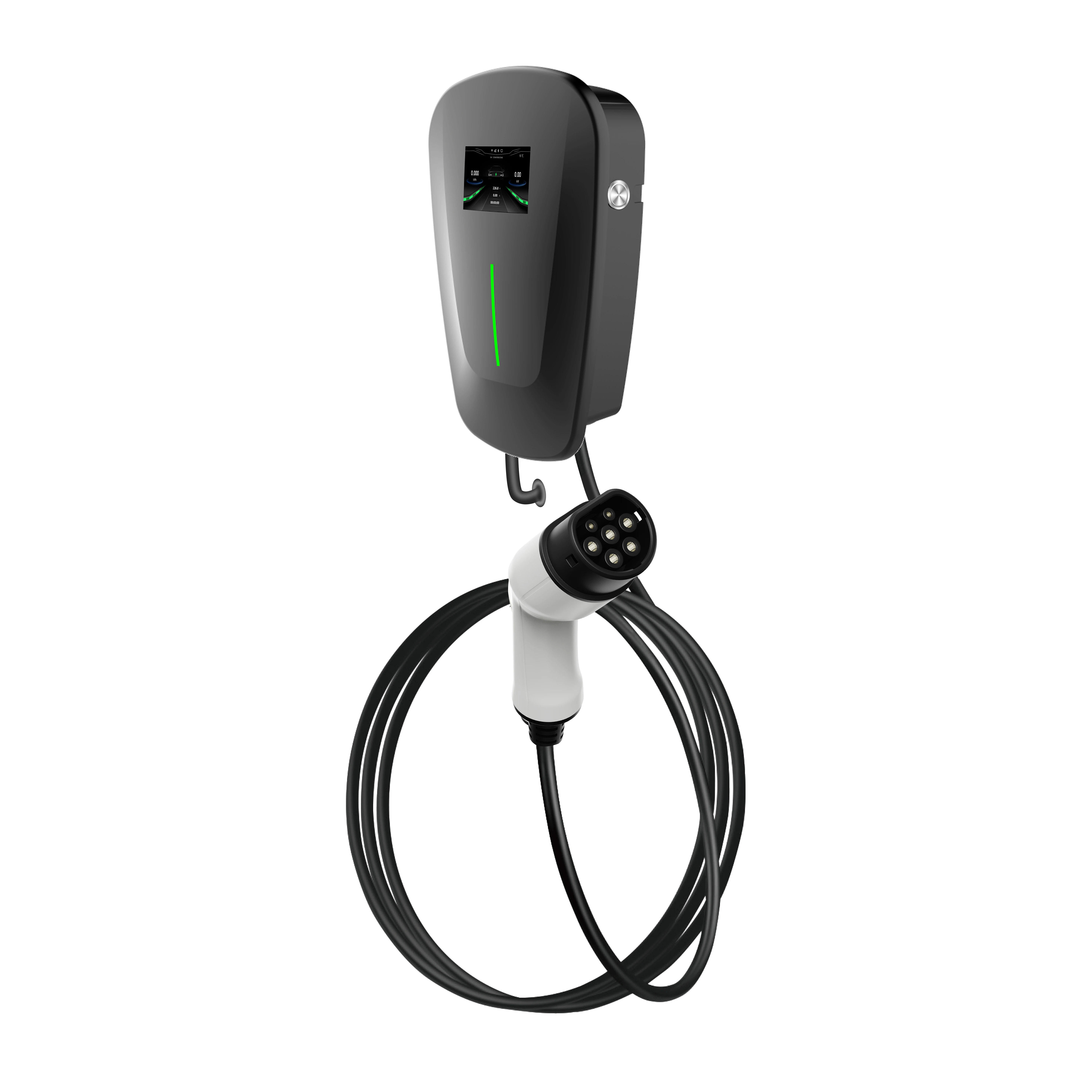 Customized Small Wall Mounted Fast Charging Station Ev Charger 7kw Car ...