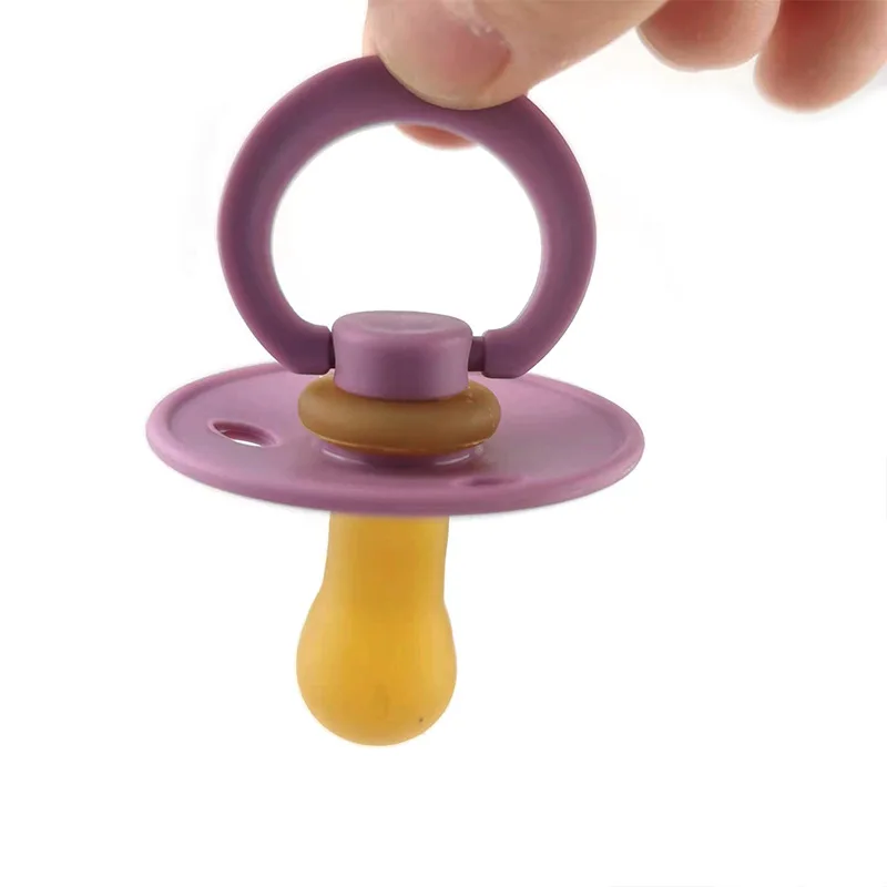 Natural Rubber Pacifiers for Newborns - Soothing & Safe