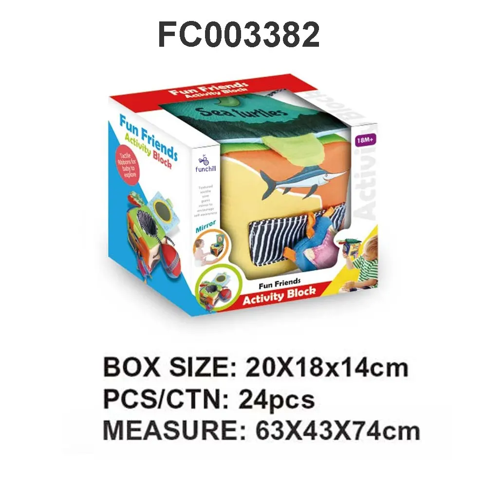 Educational Fidget Toy Sensory Stuffed Blocks Mirrows Ball Activity Toy ...