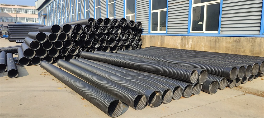 Large Diameter 500mm 600mm Plastic Drain Pipe Double Wall Hdpe Drainage ...